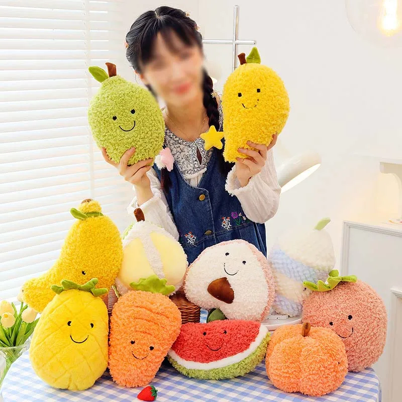 New Arrival Custom Cute Fruit Watermelon Cherry Plush Toy Soft Stuffed ...