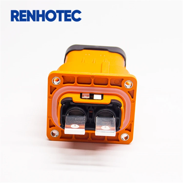150A 2Pin 250A HVIL Electric Vehicle High Voltage Connector 30kvdc Plug ...