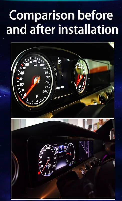 Mercedes-benz W205 W213 LCD Instrument Upgrade - Original Car Fitment