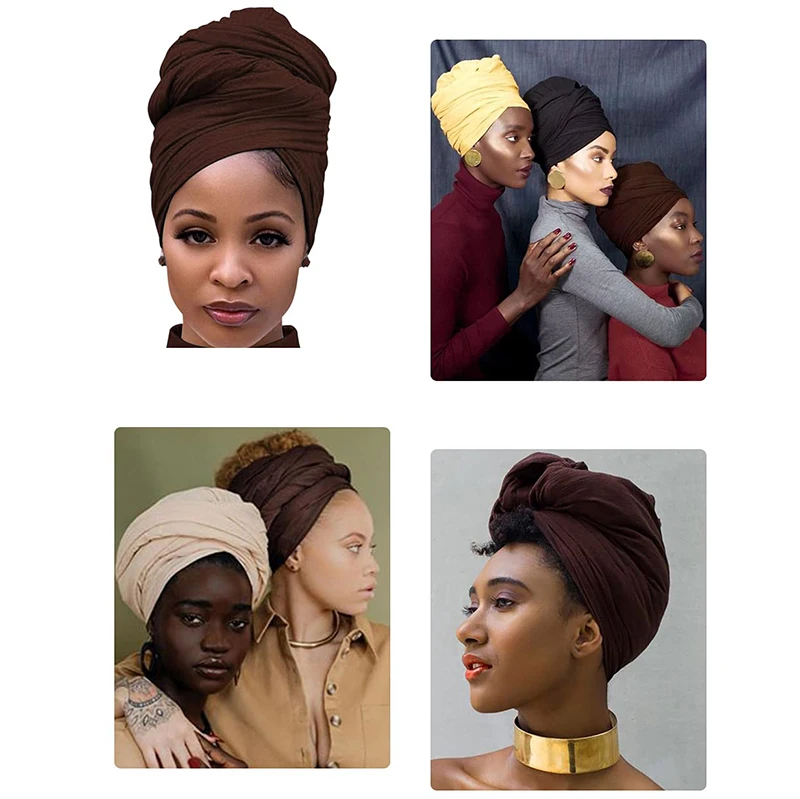 HZW-23013 Stretch Jersey Turban - Soft, Stylish Head Wrap