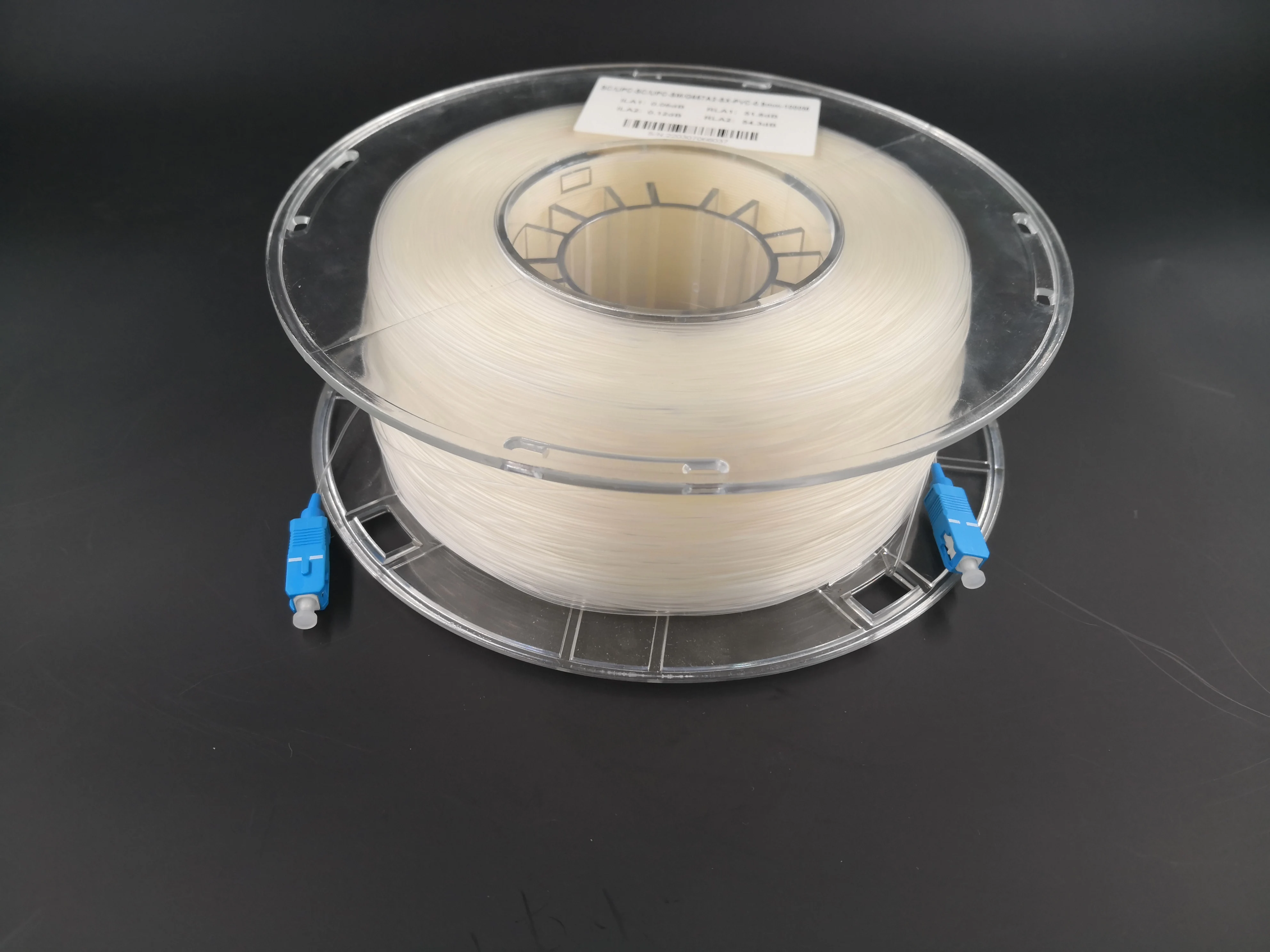 Indoor G657A2 Fiber Optic Cable - Transparent SC UPC Patch Cord