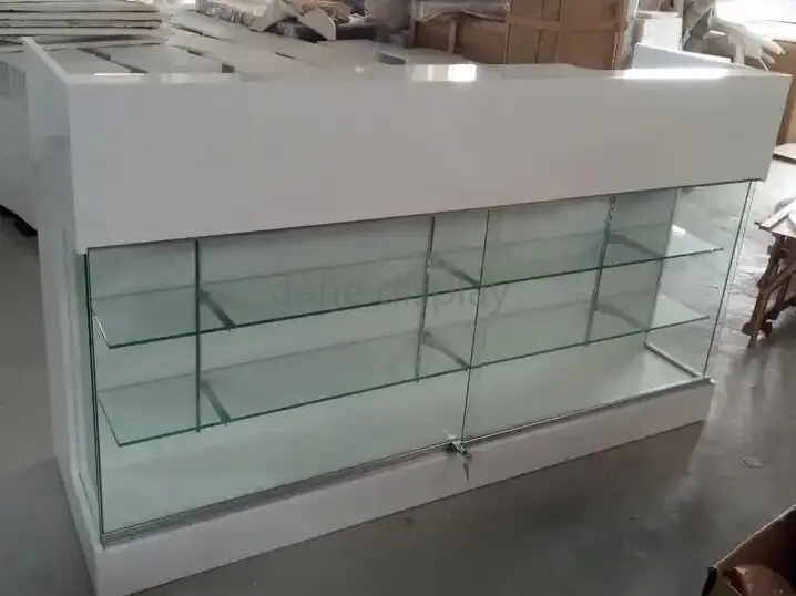 Full Vision showcase Display Supermarket Glass Counter showcase ...