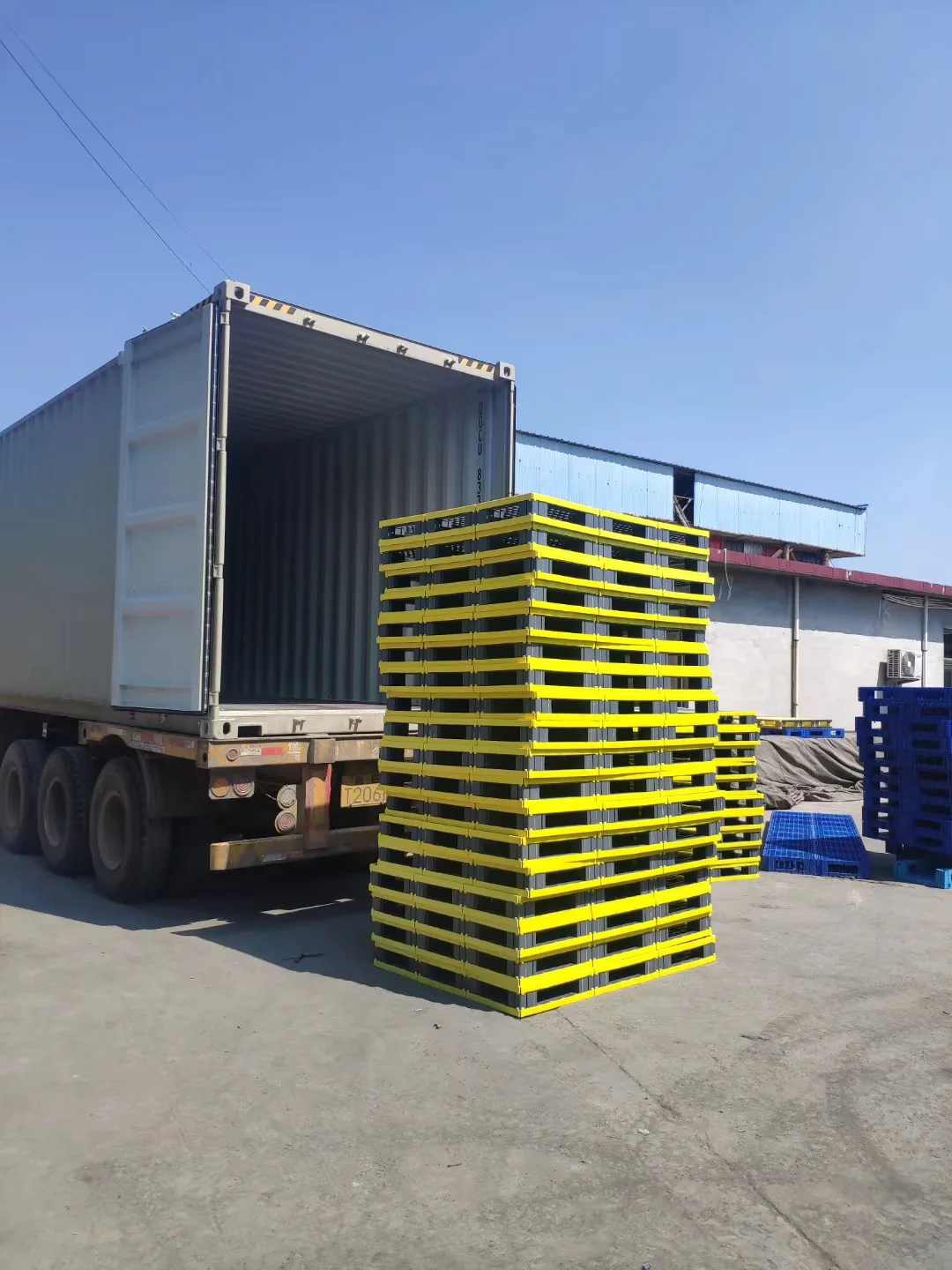 Double Face Warehouse Storage Pp/hdpe Plastic Pallet Assembled Plastic ...