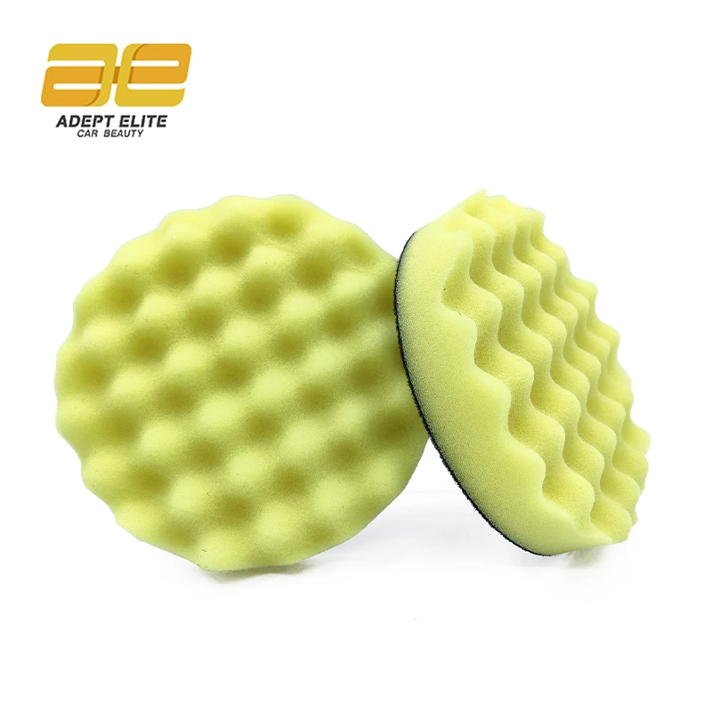 6 inch 150mm Auto Detailing Wave Pattern Foam Polishing Pad for Ro or ...