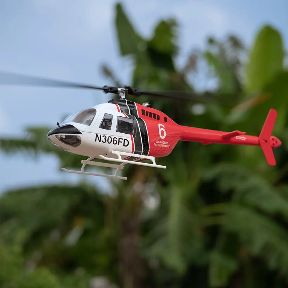 FLY WING Bell 206 V2 Class 470 6CH Brushless Motor GPS Helicopter