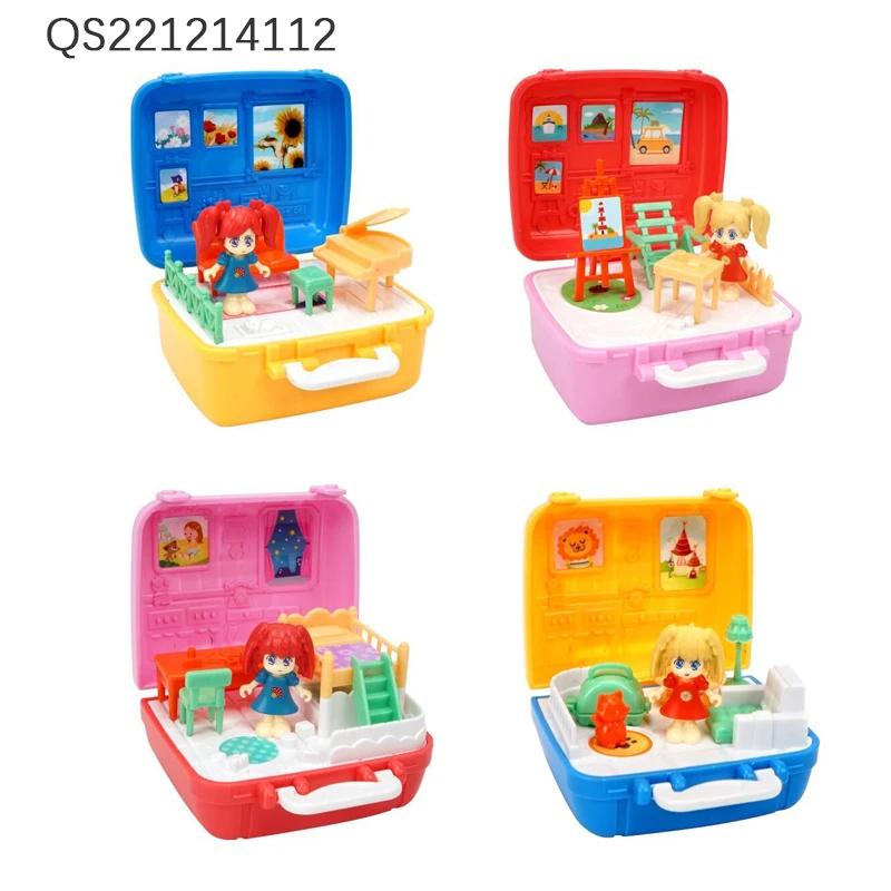 Qs Factory Kids Pretend Play House Game Toys 4 Style Plastic Fun Charm ...