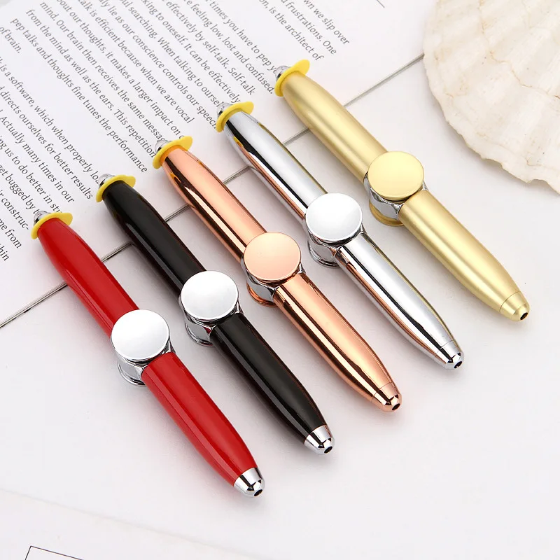 Multi Color Lighted Ballpoint Pen Creative Pen Fidget Spinning Mod Led ...