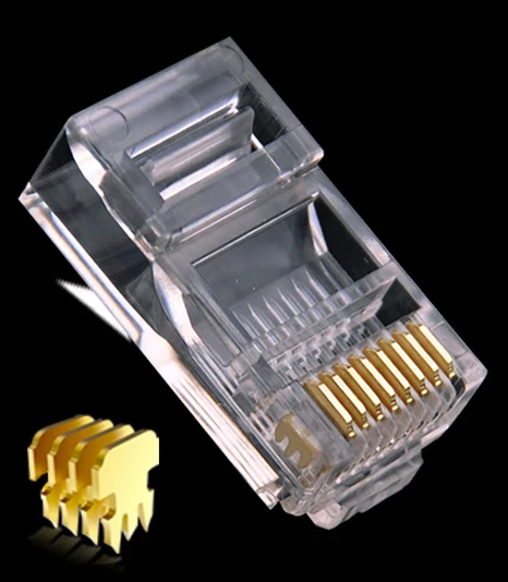 Zxx Rj45 Connector Perforated Through-hole Network Crystal Head 8p8c ...