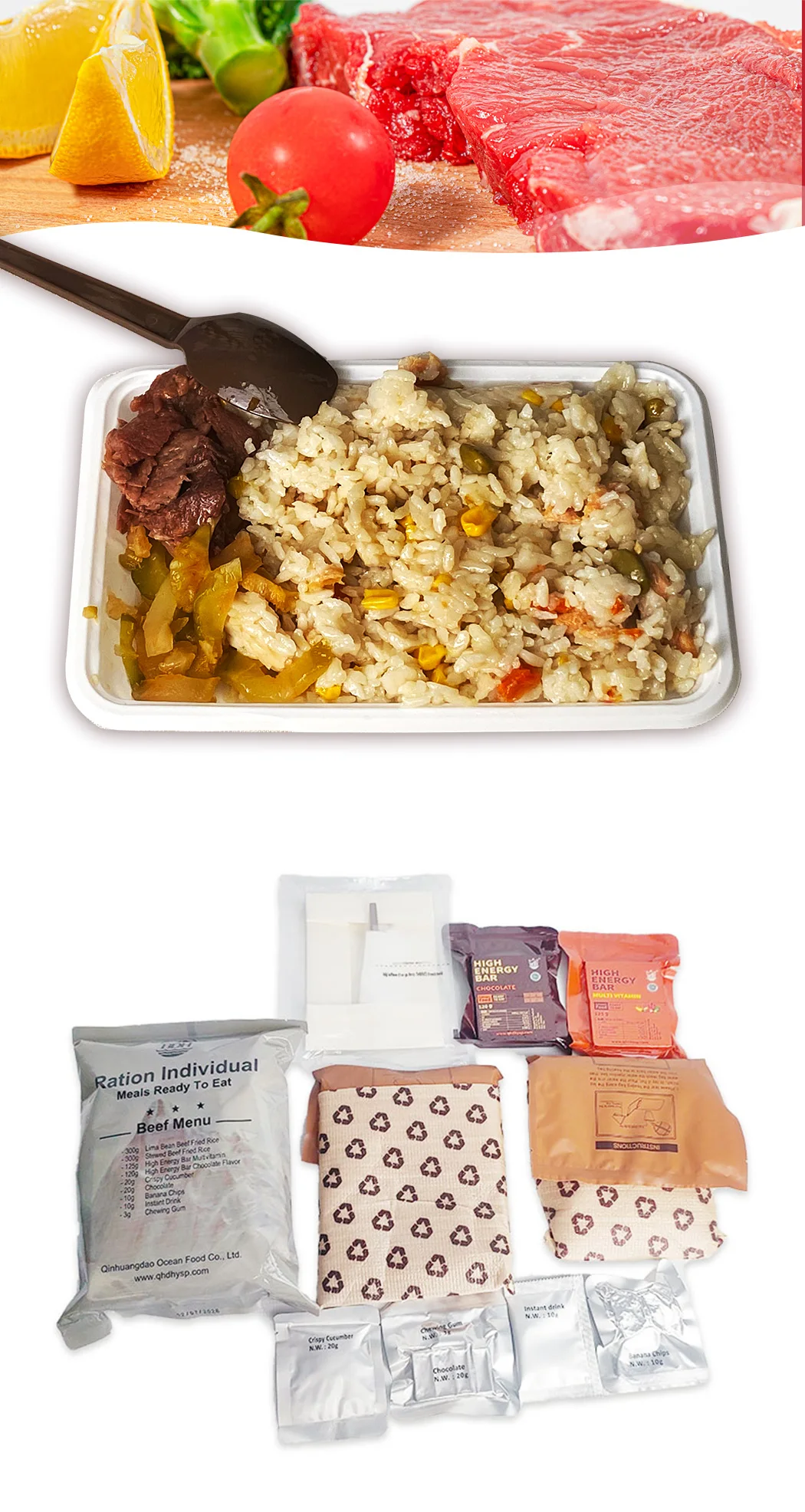 24 Hour Halal MRE Ration Pack - Emergency Food Rations with Beef for ...