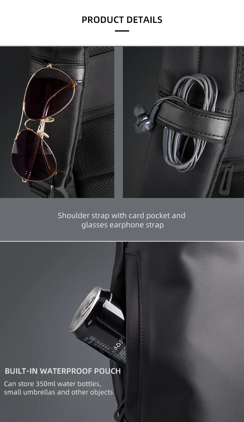 Classical Slim Business Laptop Backpack Daily Water Repellent Commuting ...