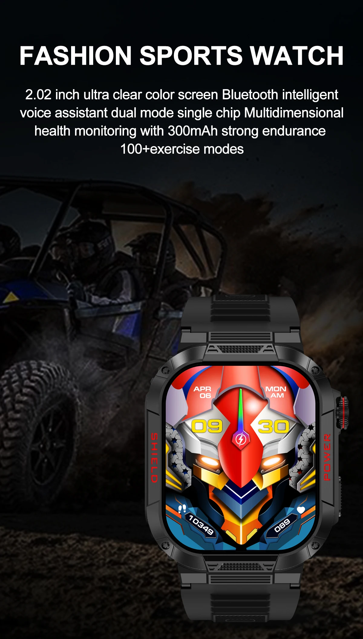 TK25 Smartwatch - Versatile Health & Fitness Tracker