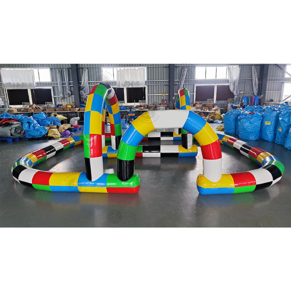High Quality Swing Car Outdoor Inflatable Track Inflatable Go Karts ...