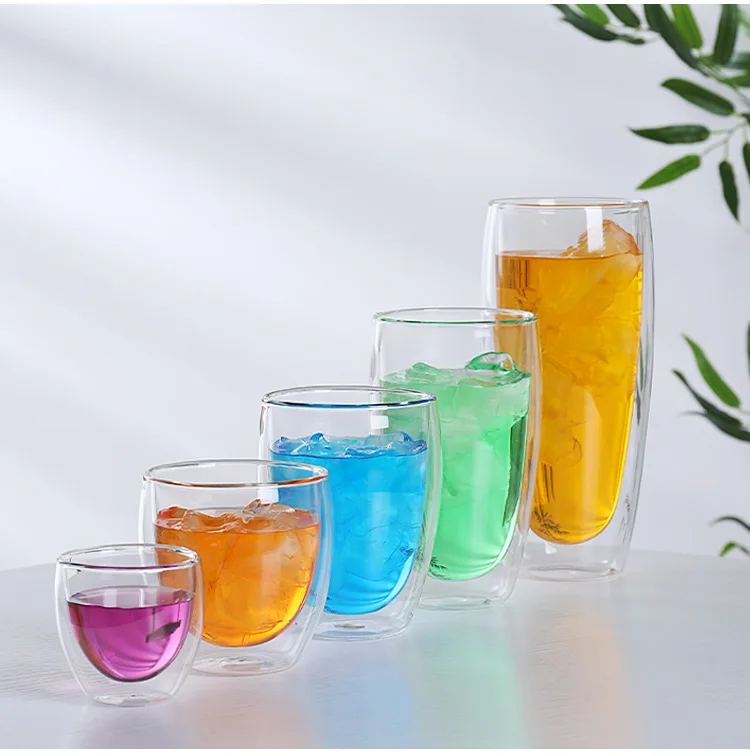 Hand Made Double Wall Glass Cup For Drinking - Buy Double Wall Coffee ...