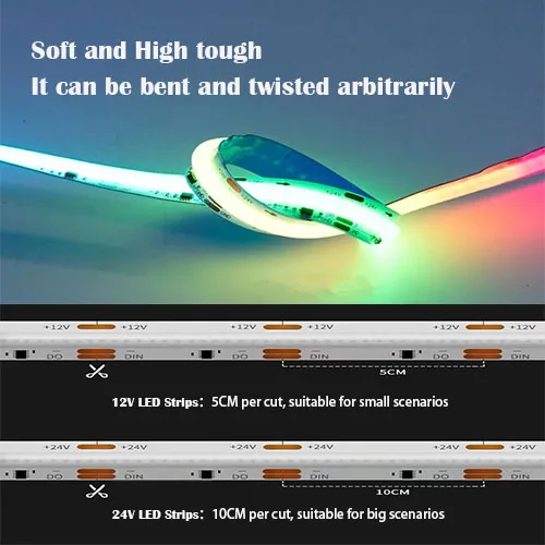 RGBW RGBIC COB 720LEDs/m Addressable Programmable Full Color Smart ...