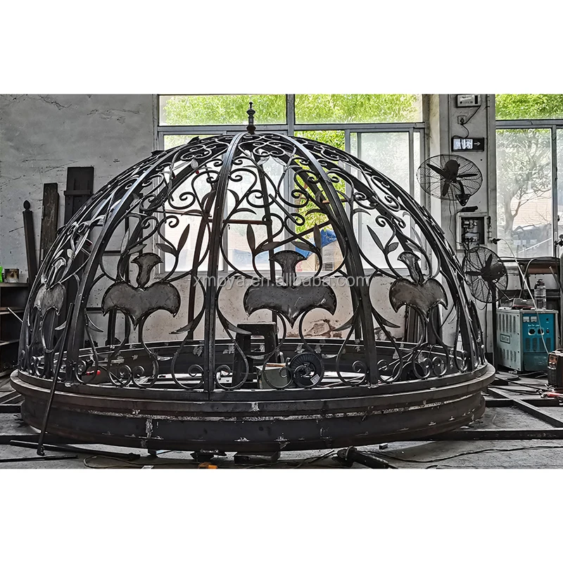 Metal Wrought Iron Garden Pavilion - Eco-Friendly & Stylish
