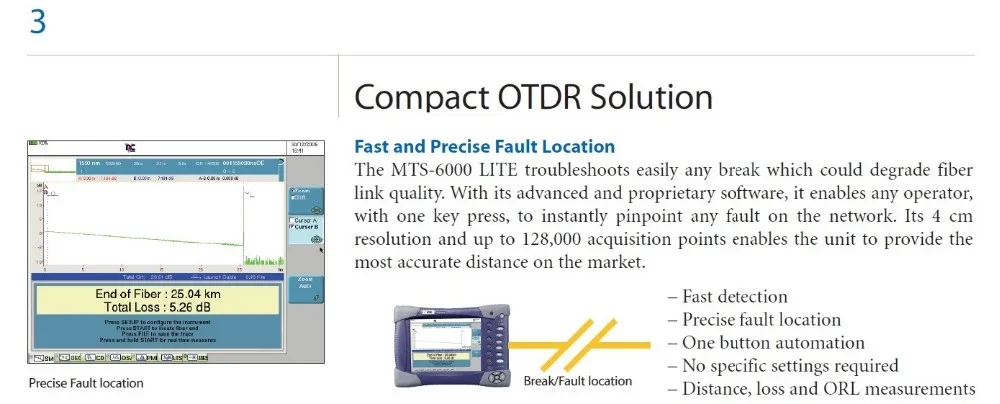 Viavi OTDR JDSU MTS-6000 - High Quality Fiber Optic Test