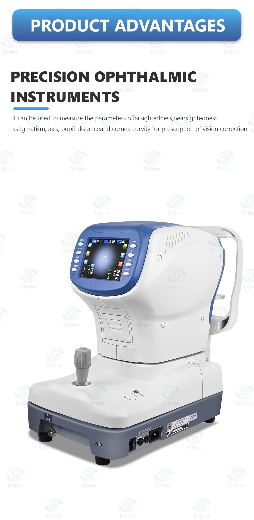 SJ Optics China High Quality Accurate Auto Refractometer FA-6100BK for ...