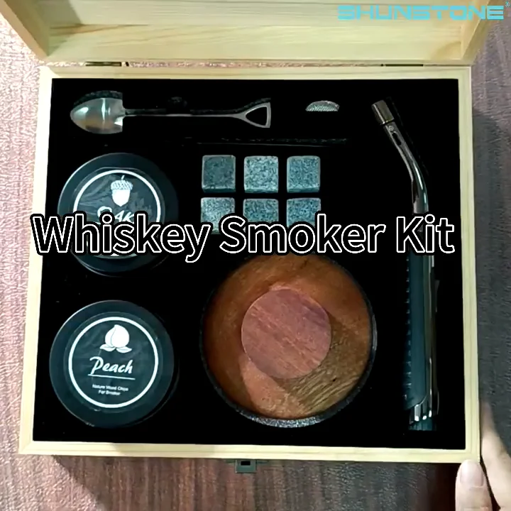 New Arrival Luxury Wooden Cocktail Smoker Kit Creative Custom Cocktail ...