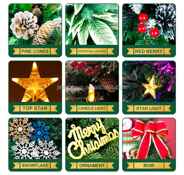 Wholesale Artificial Plastic Foldable LED Christmas Tree