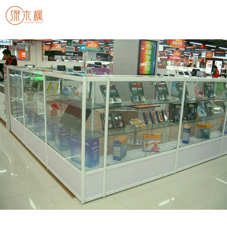 Standard Glass Cabinet Display Free Standing Aluminum Glass Display ...