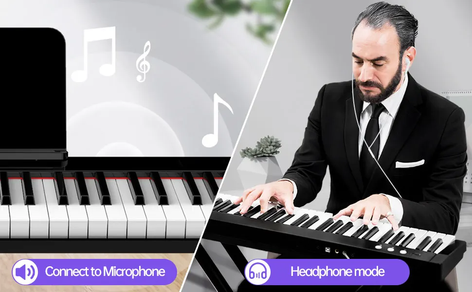 Terence TS01 Electric Keyboard - 61-Key Multi-Function Piano