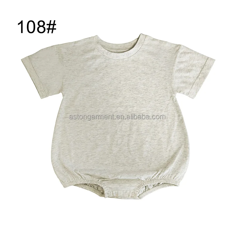 Wholesale Knit Cotton Girls Drop Shoulder Short Sleeve Plain Baby ...