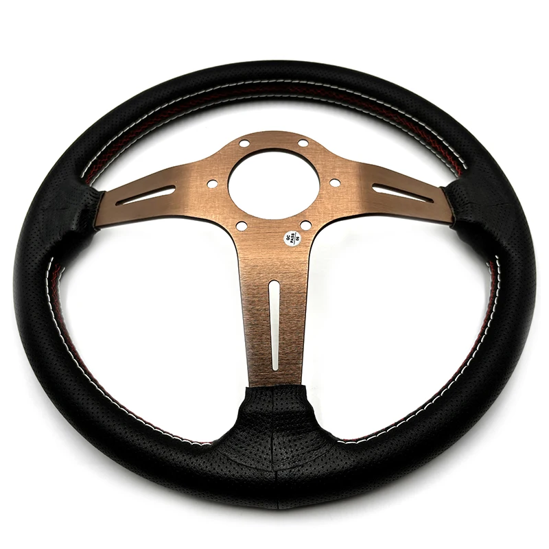 Leaders Universal 350mm Pinhole Leather Classic Racing Modified Jdm ...