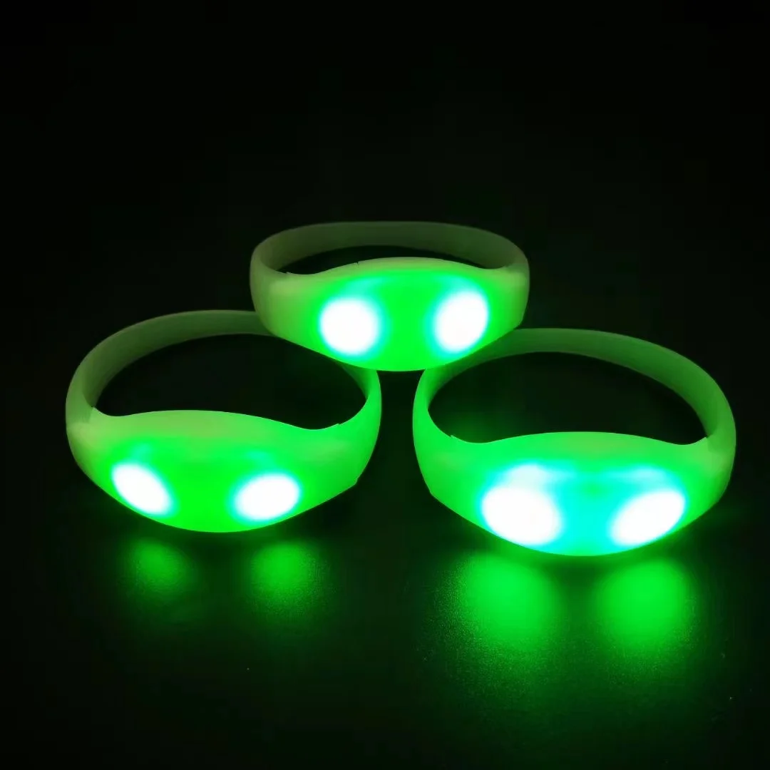 Dmx Control Party Bracelet Led Programmable Custom Logo Led Silicone ...