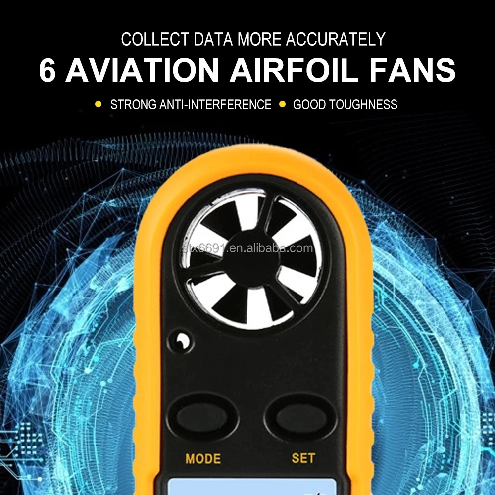 GM816 Anemometer - Precision Wind Speed & Temperature Meter