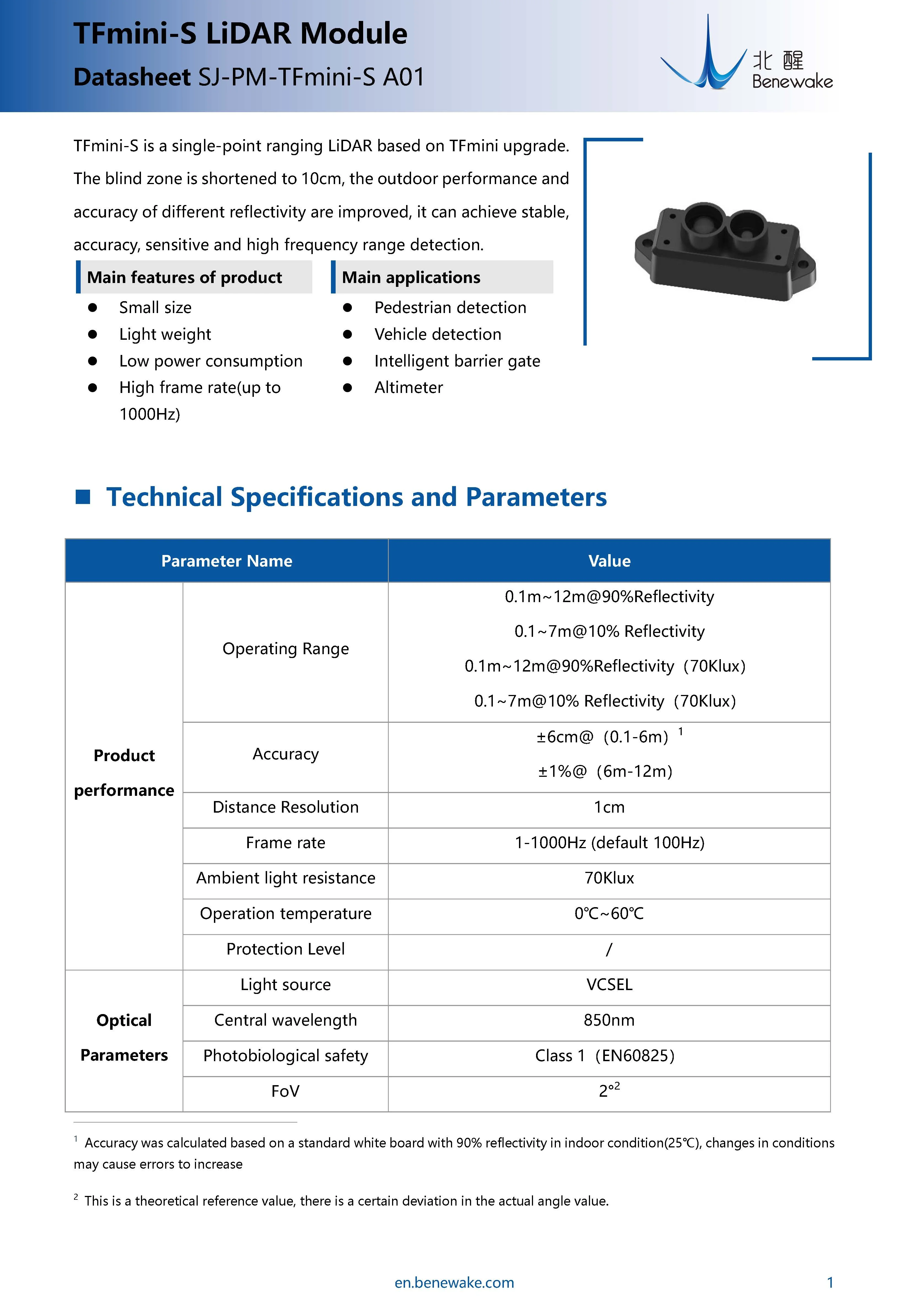 Tfmini-s, Tfmini Plus, Tf-Luna Lidar Sensors for Obstacle Avoidance