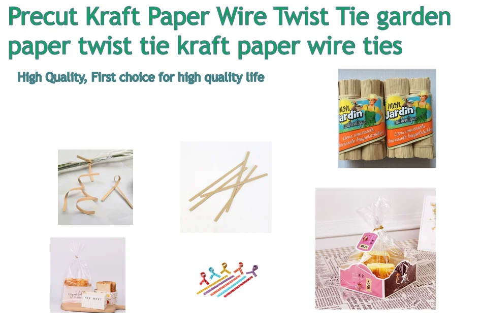 Precut Kraft Paper Wire Twist Ties - Versatile & Durable