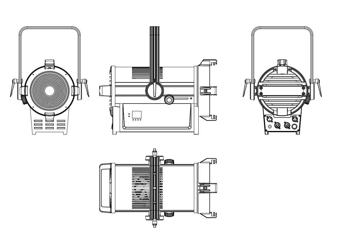 350w Two-color Led Fresnel Spot Light Stage Light Cw Ww Led For Wedding ...