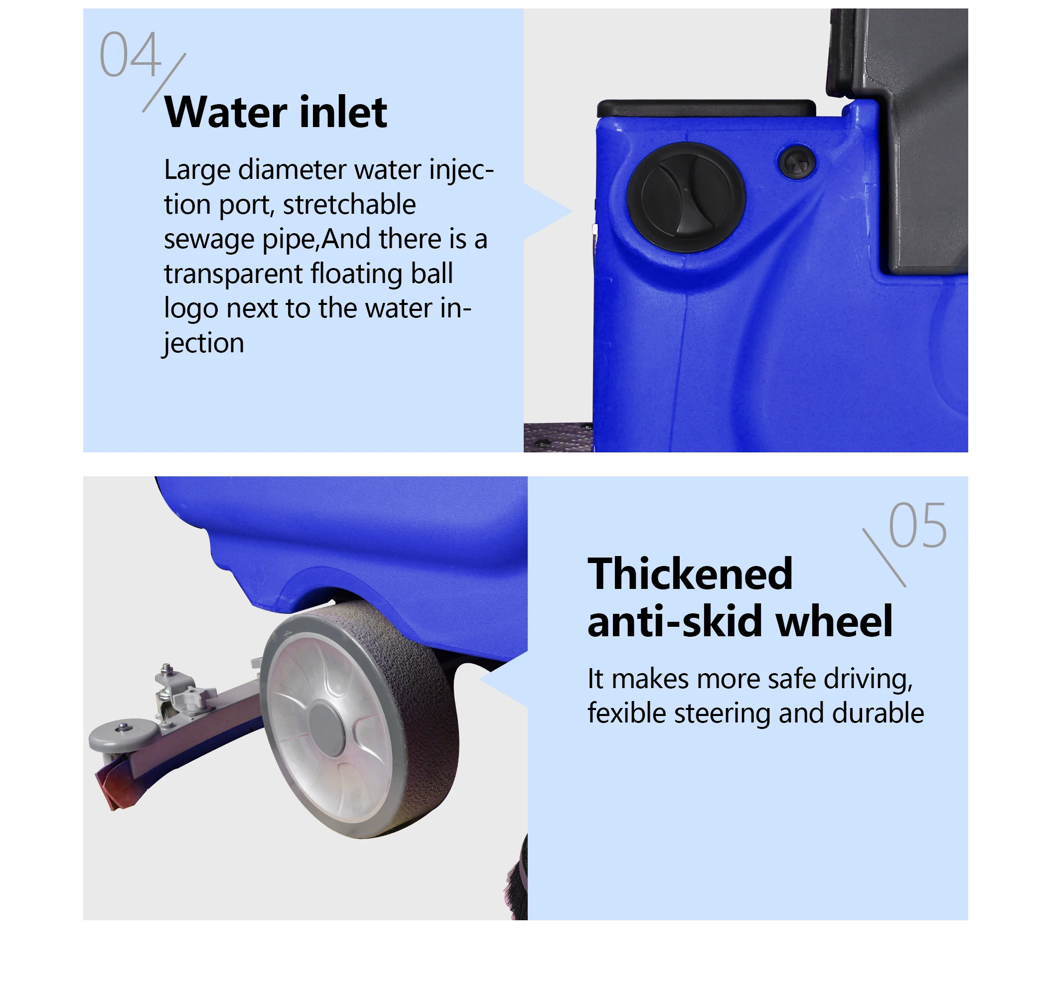 Industrial Floor Washer 550w Traction Motor Power Ride On Electric ...