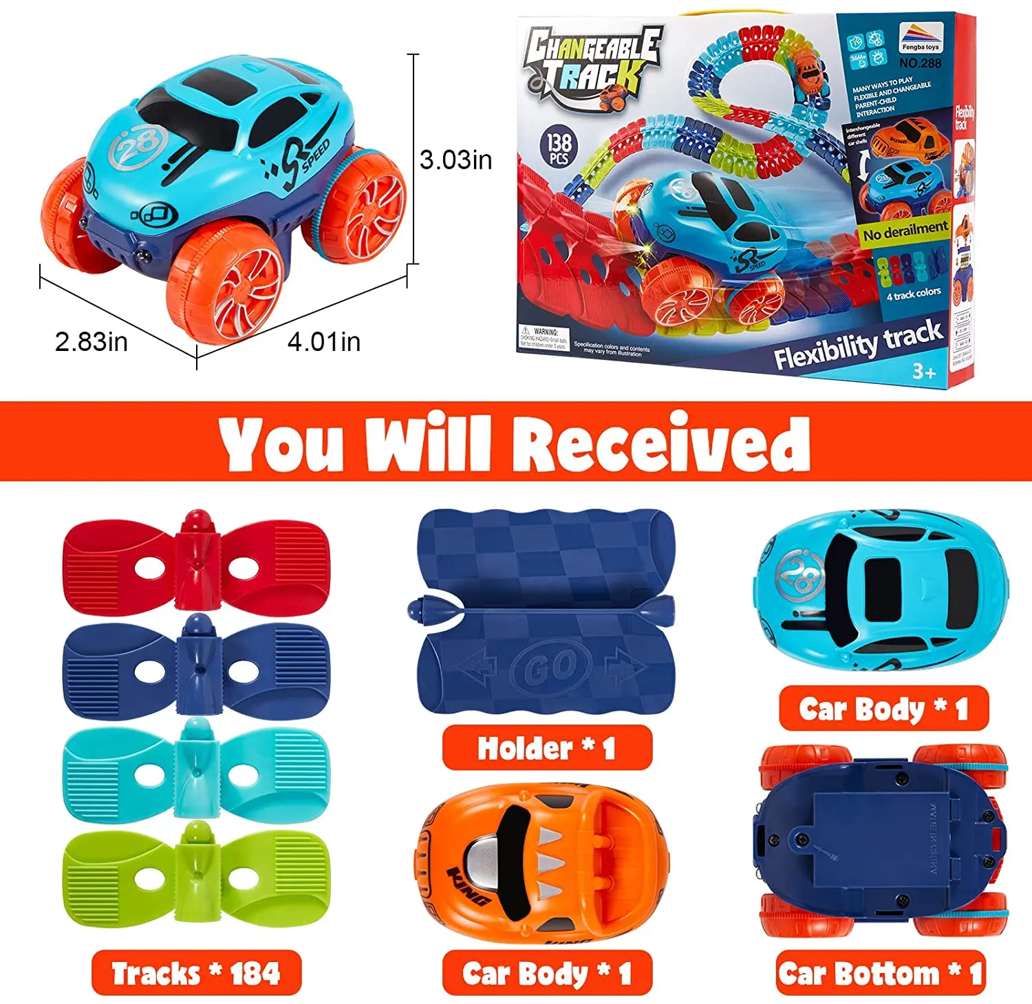 New Kid Toy Diy Assemble Flexible Rail Slot Electric Racing Track With ...