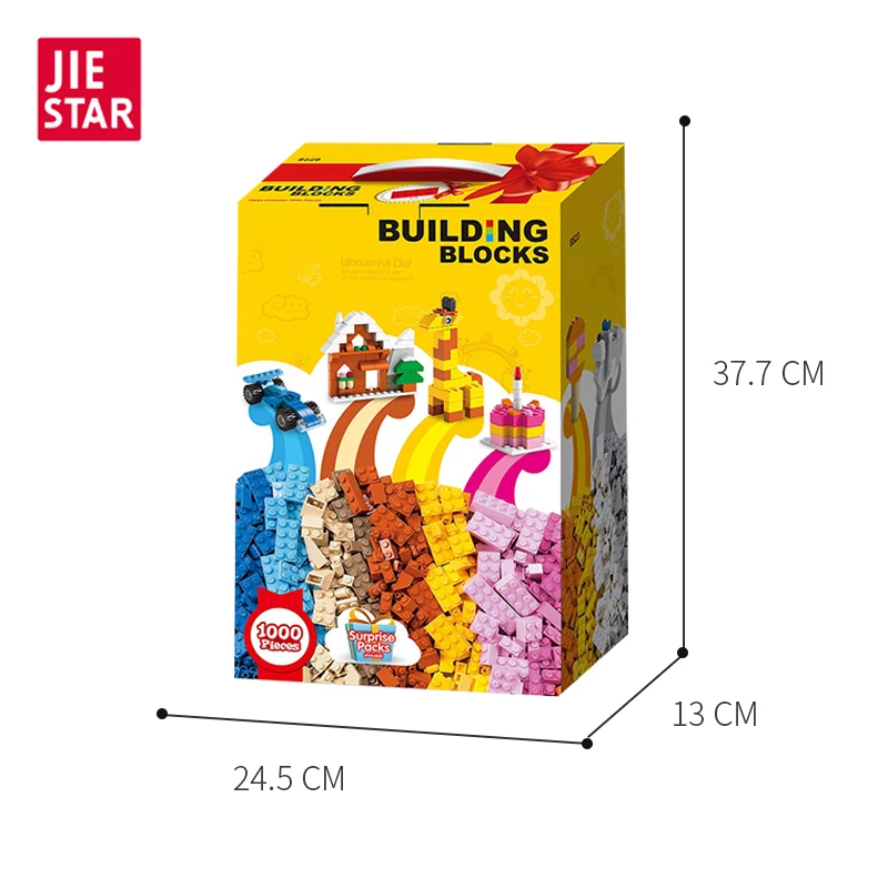 Jiestar Classic Large Creative Brick Bulk Building Block Set Generic ...