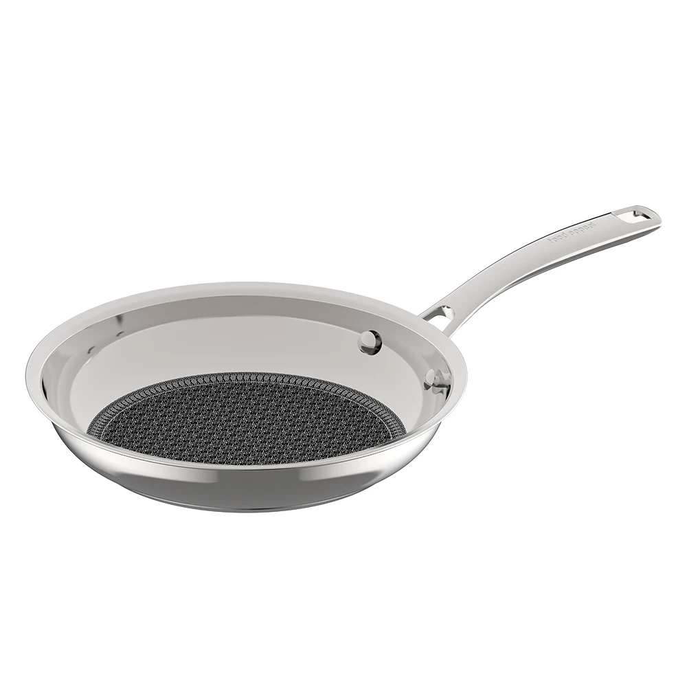 Stainless Steel Cookware Sets with Honeycomb Frying Pan