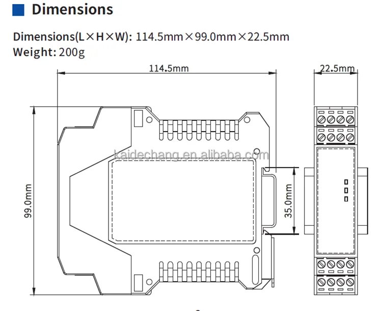 4-wire Safetymat Safety Relay | 24V DC/AC | 3NO+1NC | Monitored Manual ...