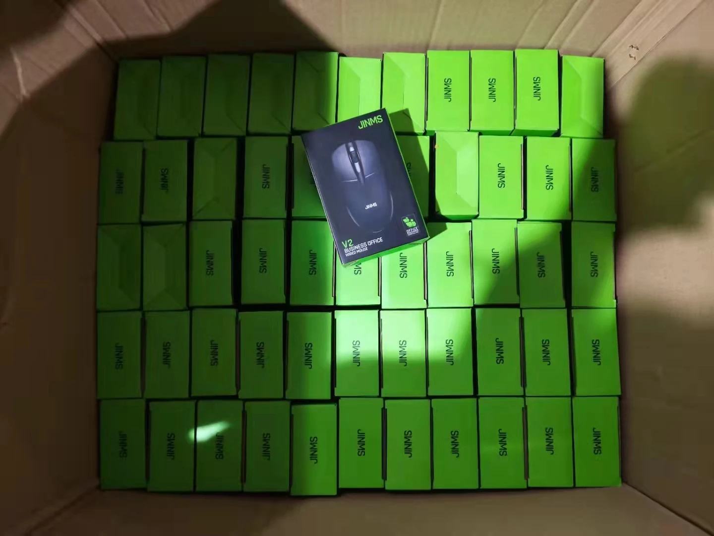 Cheap JINMS V2 Wired Office Mouse 1000 DPI for Laptop/desktop