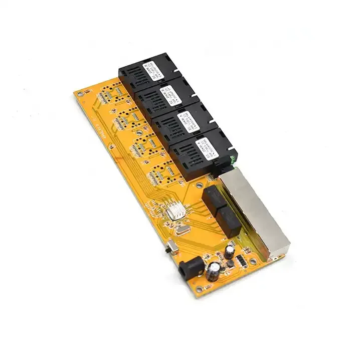 Wanglink 4f4e Ethernet Fiber Switch Pcba 100m 4 Rj45 4 Sc Fiber Optical ...