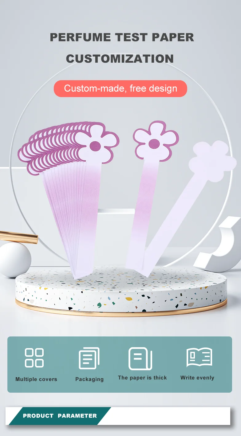 Factory Supply Customized Shape Fragrance Blotter Perfume Paper Testing ...