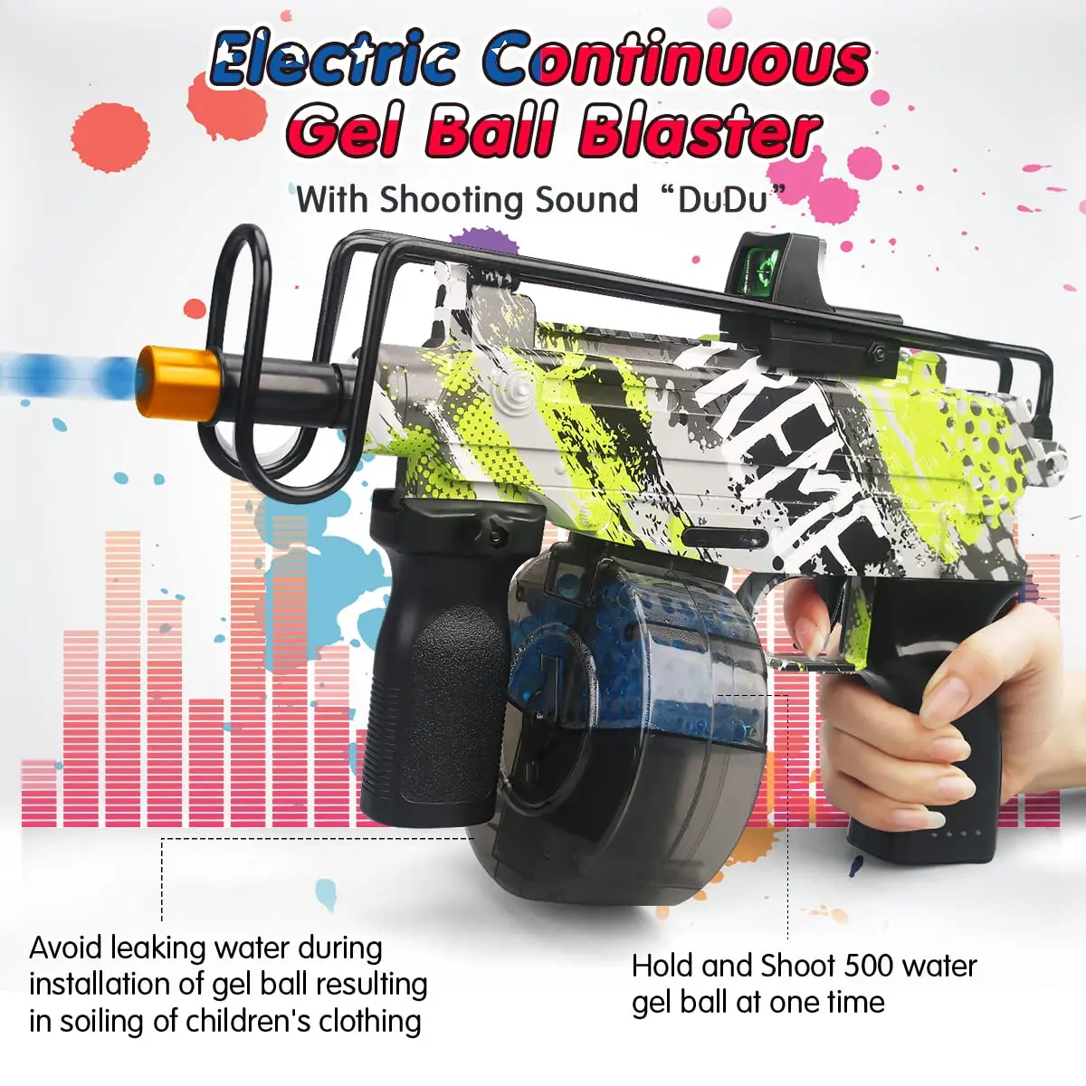 Electric Gel Ball Blaster Eco-friendly Gel Shooter Gun High Performance ...