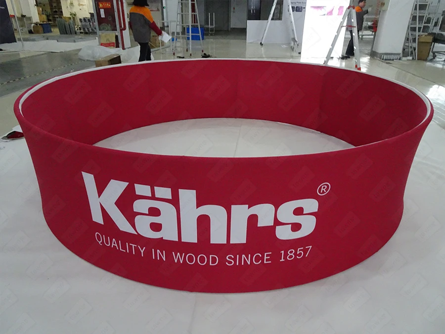 Tawns Square Curved Printed Aluminium Event Trade Show Ceiling Banner ...