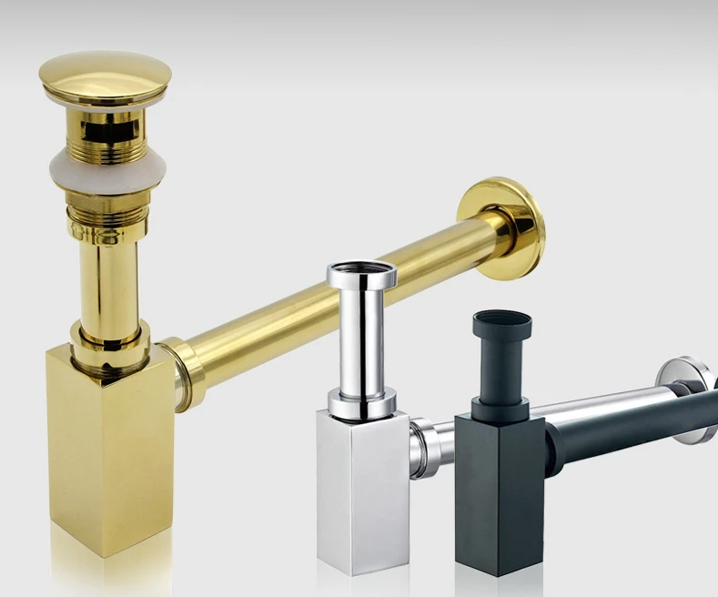 Brass Wash Basin Siphon Waste Pipe Drain - Trampa De Agua Para Drenaje