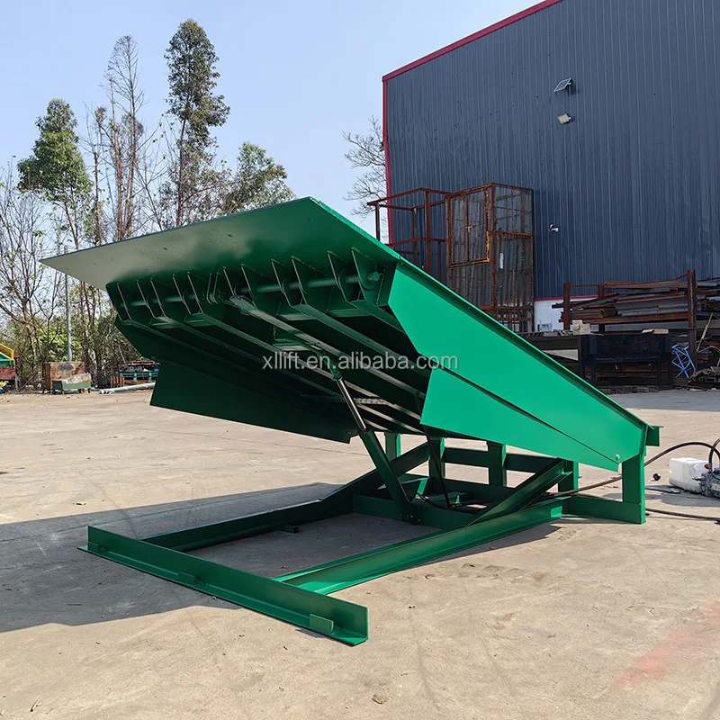 Ac Power Motor Lift Hydraulic Ramp Free Standing Dock Leveler For ...