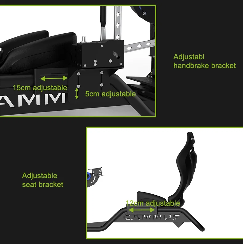 Cammus Newest Driving Racing Simulator With Chair Pedal Base Steering ...