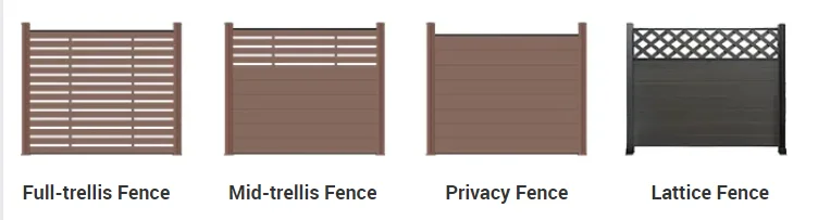 Fire Proof Garden Decor Slat Wood Plastic Composite Lattice Slated ...