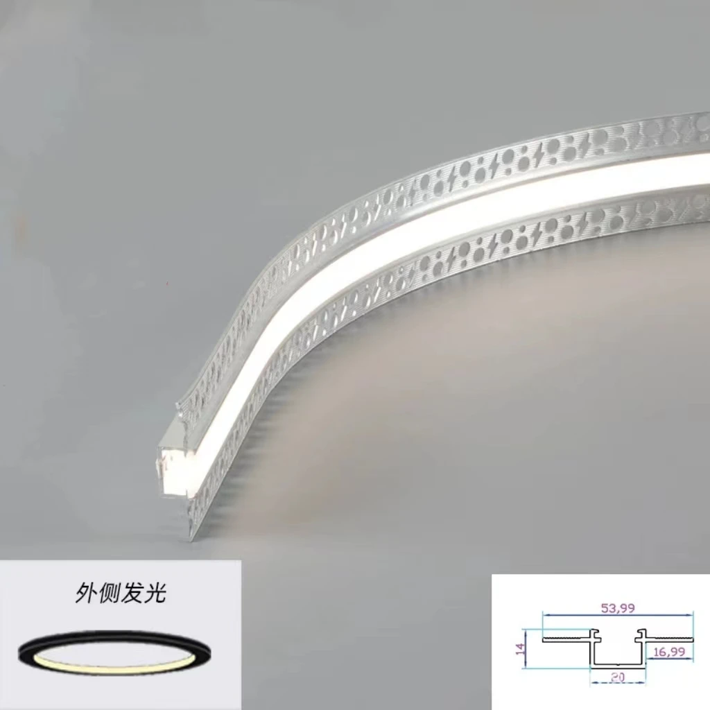 Flexible Bendable Aluminum LED Channel for Recessed Ceiling Lighting ...
