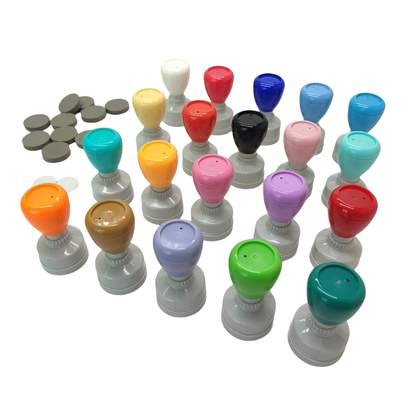 Personalized Teacher Flash Stamps - 32mm Round in Stock
