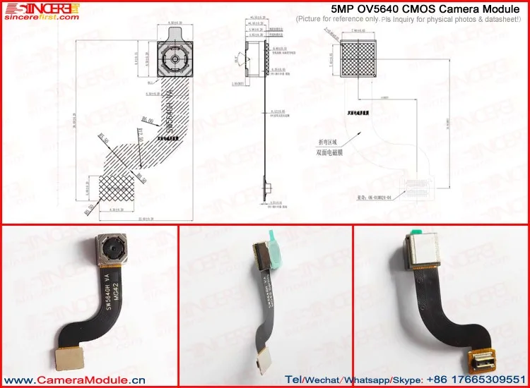 Cmos Sensor 24pin Cmos Mipi Ov5640 Parallel Interface Dvp Camera Module ...