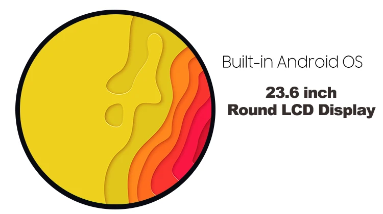 23.6 Inch HD Round Monitor - Ideal for Advertising & Display